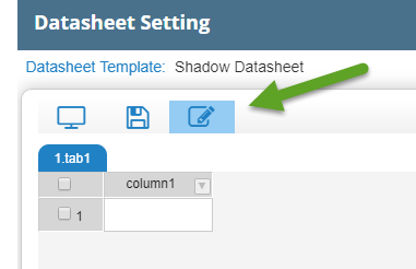 Edit a Datasheet