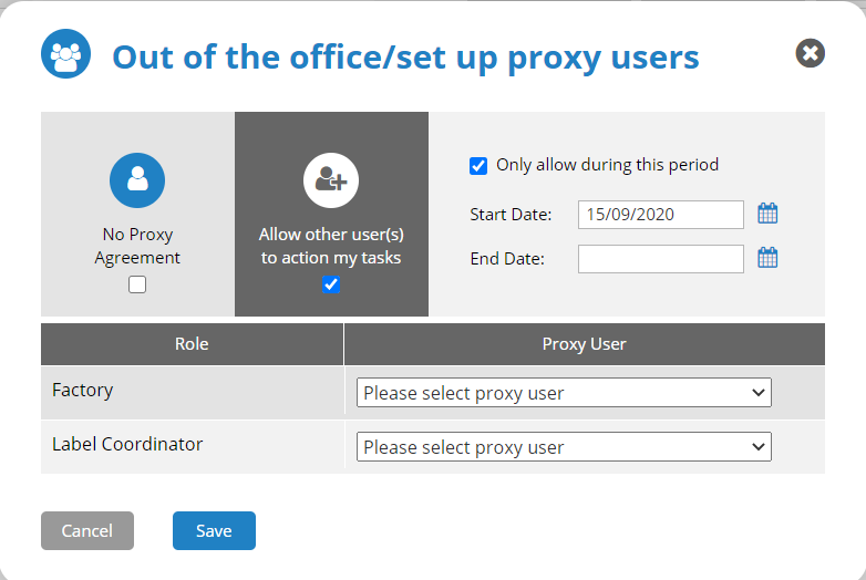 Setting up Proxy Users